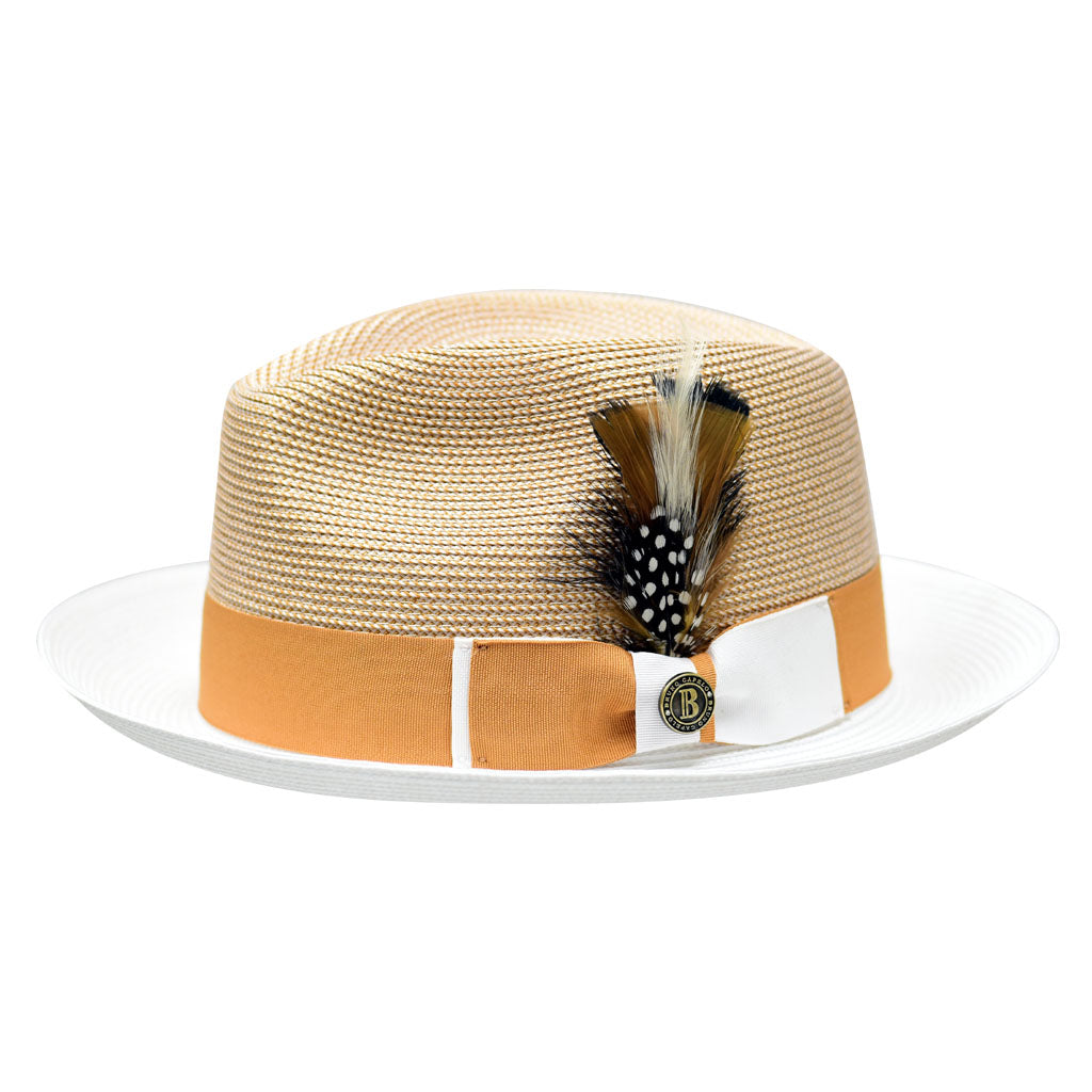 Georgio Two-Tone Straw Fedora – Chicmatchy